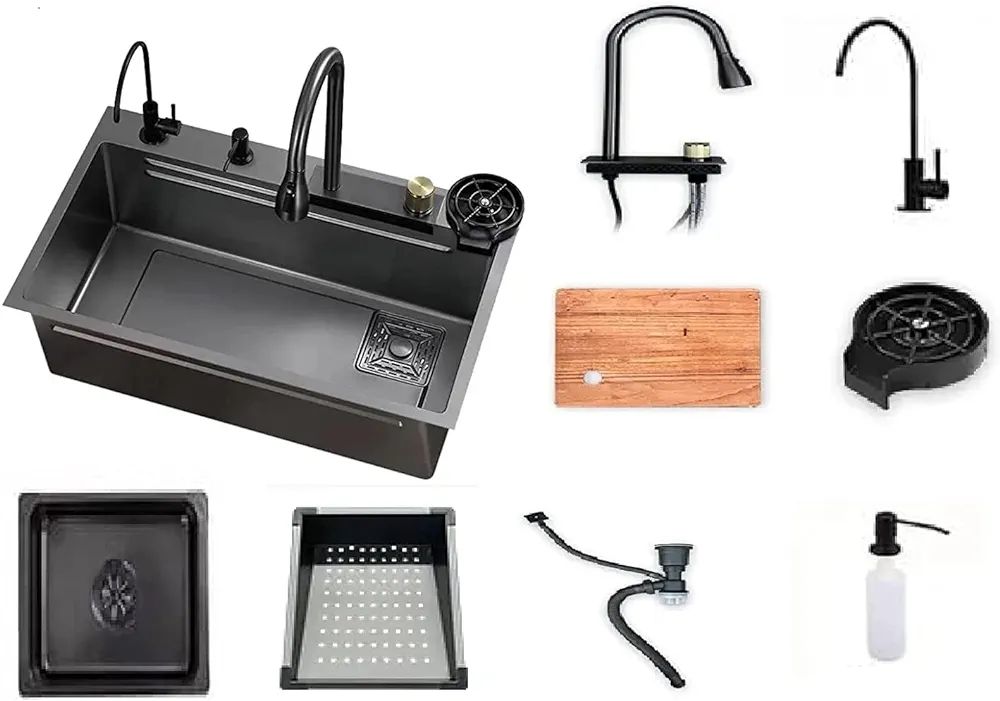 All In One Kitchen Sink 304 Grade Stainless Steel Multipurpose ...