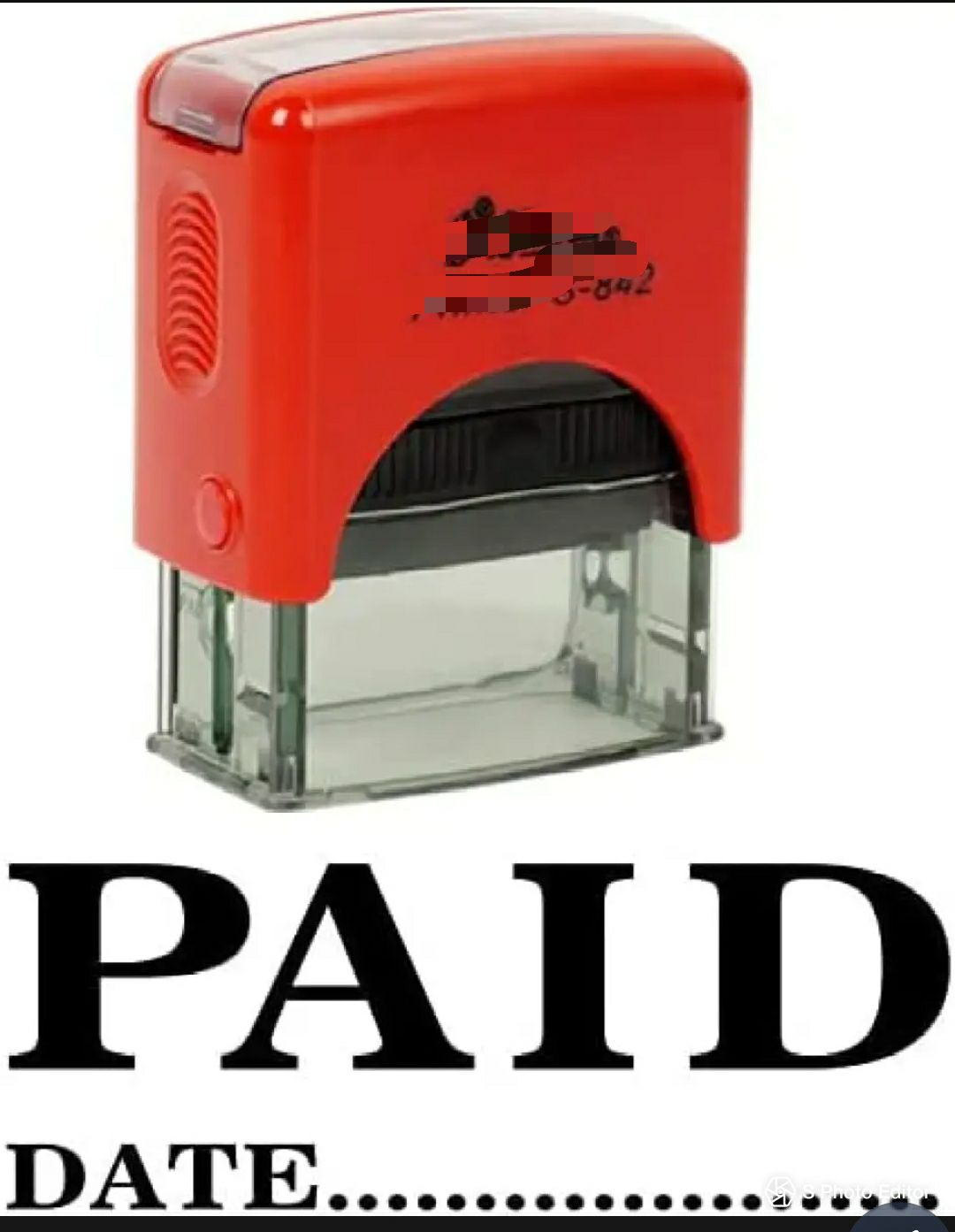 paid sign with date, pre ink automatic machine stamp customize trodat ...