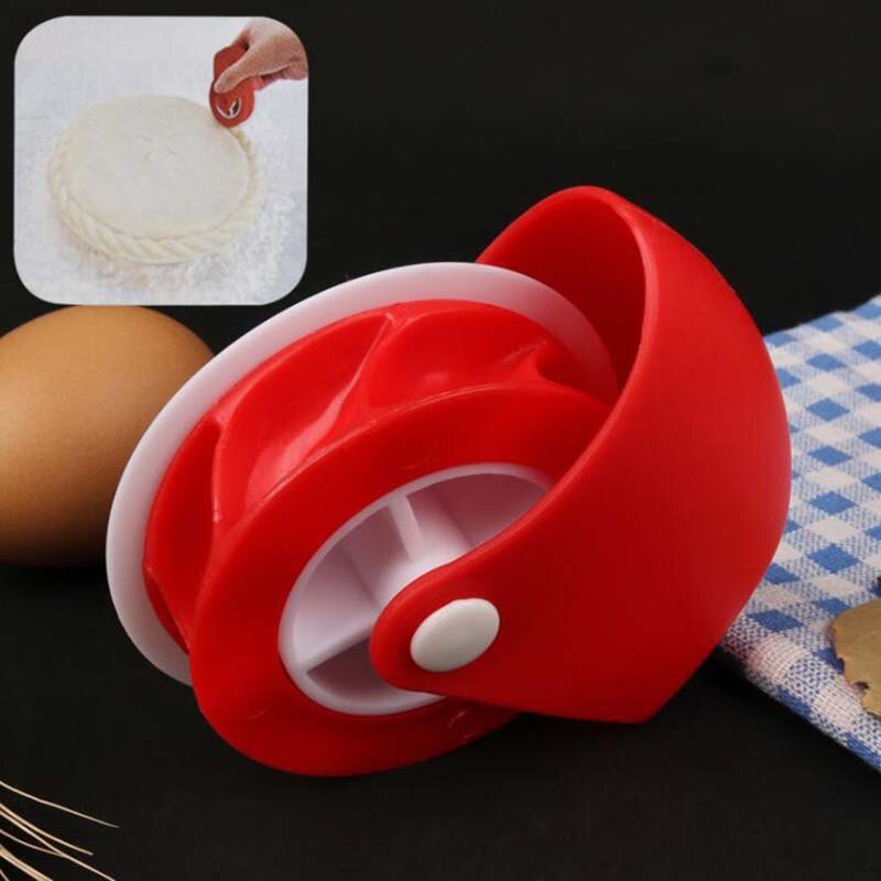 Pizza Cutter Roller Knife Plastic Manual Twist Wheel Baking Tool ...