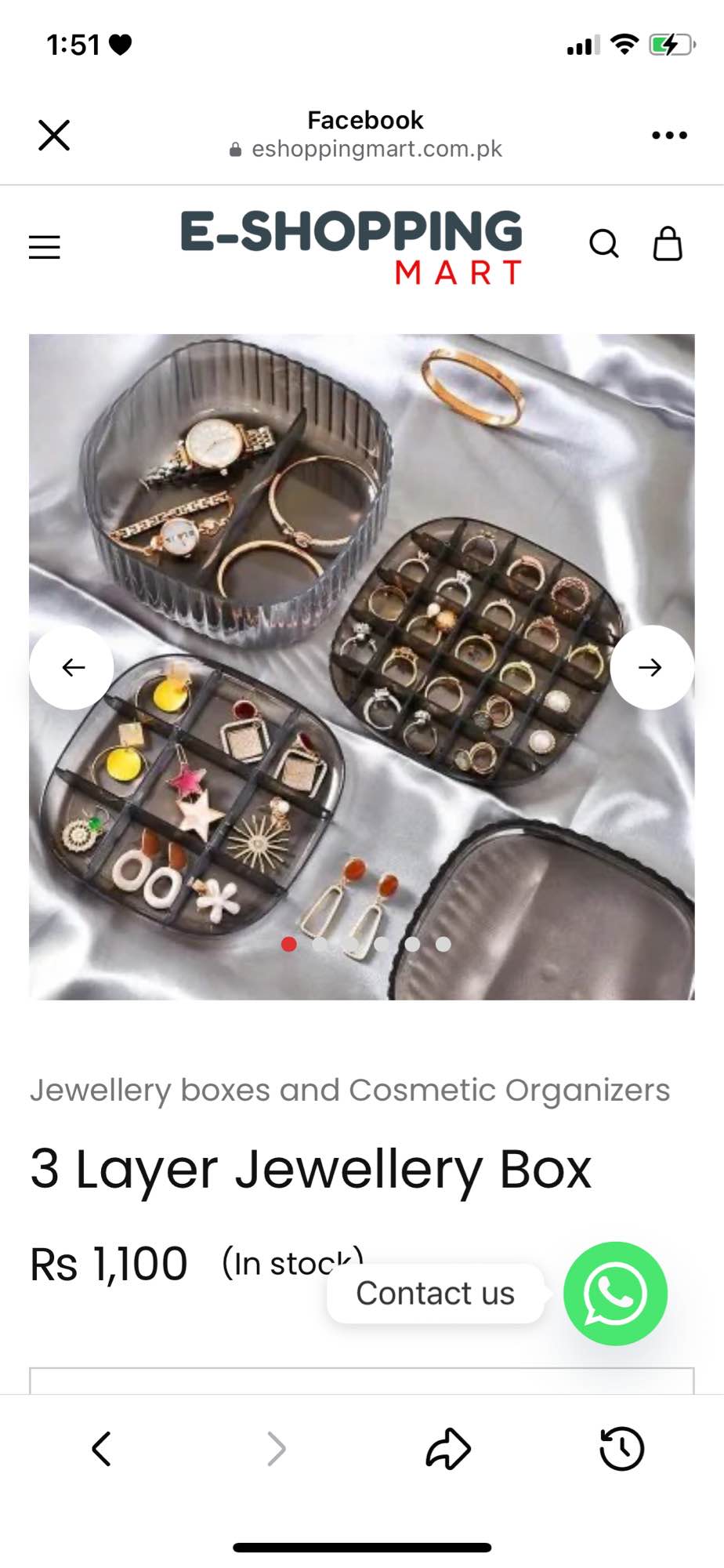 3 layer Jewell box | Daraz.pk