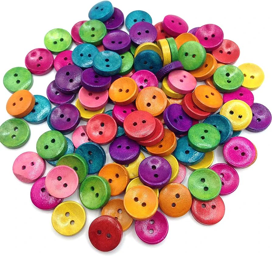 White Buttons For Crafts Aazon.co: 1000 Pcs White Buttons, 2 Hole ...