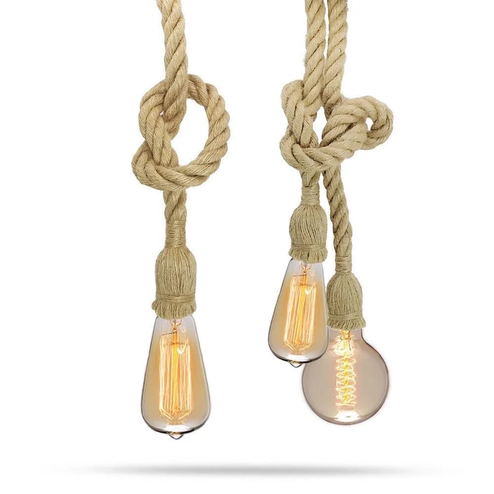 One head rope pendant lamp bulb (bulb to be seprate purchased) | Daraz.pk