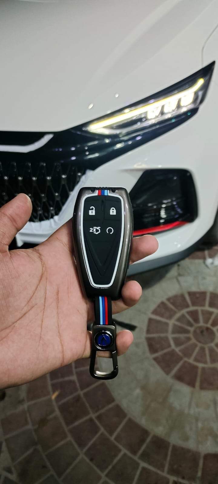 Changan Oshan X7 Metal Key/Remote Cover with Key Chain Premium Quality ...