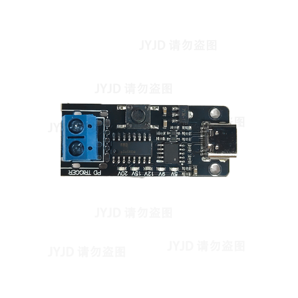 100W 5A USB-C Fast Charge Trigger Board Module PD/QC Decoy Board USB ...