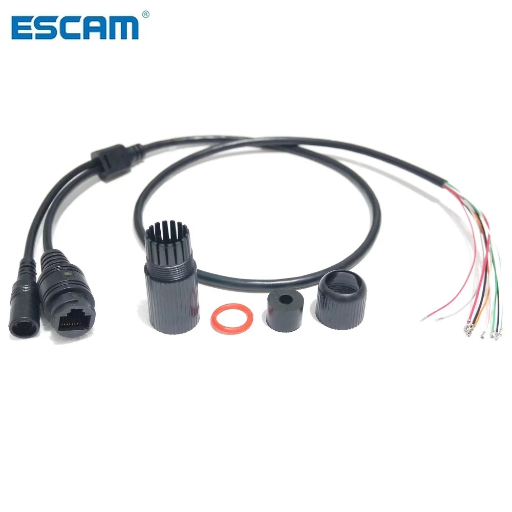 CCTV POE IP Network Camera PCB Module Video Power Cable 65cm Long RJ45 ...