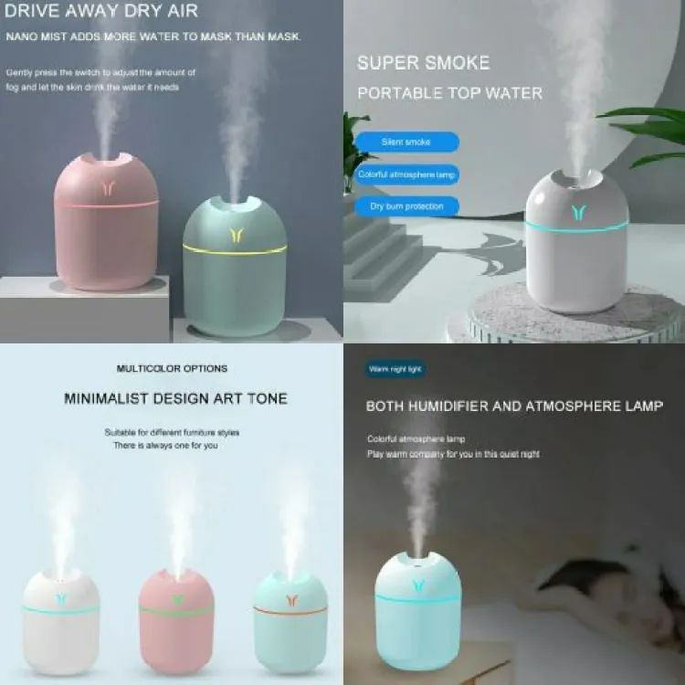 Portable Humidifier 250ML Mini Air Aroma Essential Oil Diffuser For ...