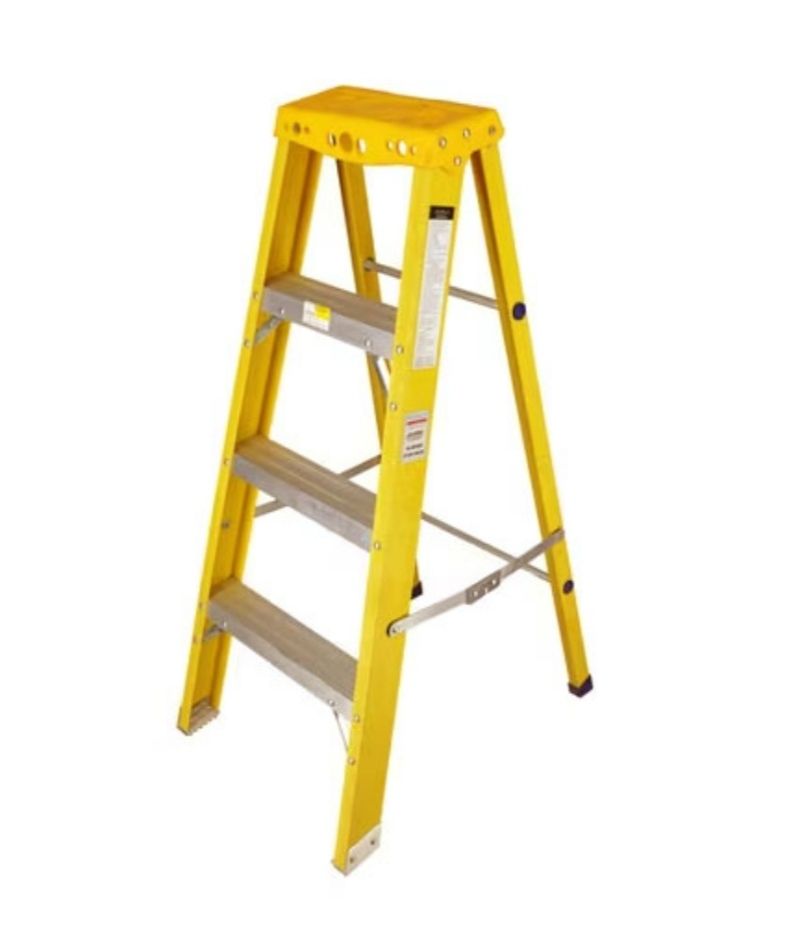 Power Safe Fiberglass Ladder Tested At 90000 Volts And Protect Against ...