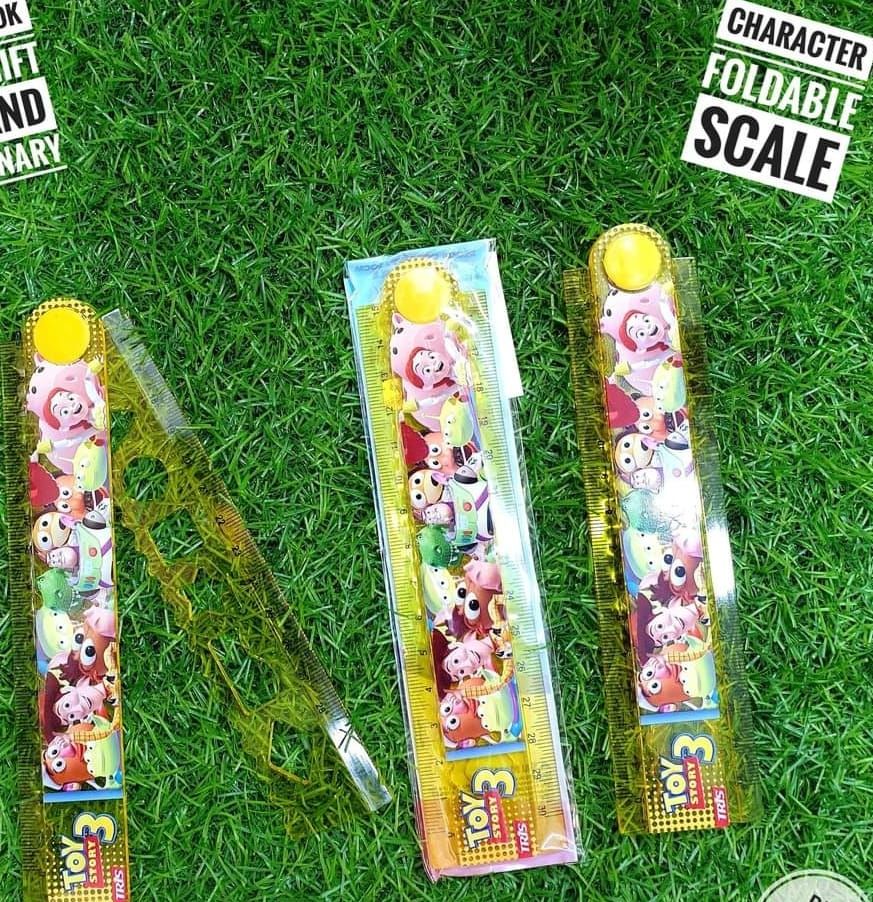 Fancy Fold able Ruler Scale pack of 2 Pcs - 6 inch into 12 - Fancy ...