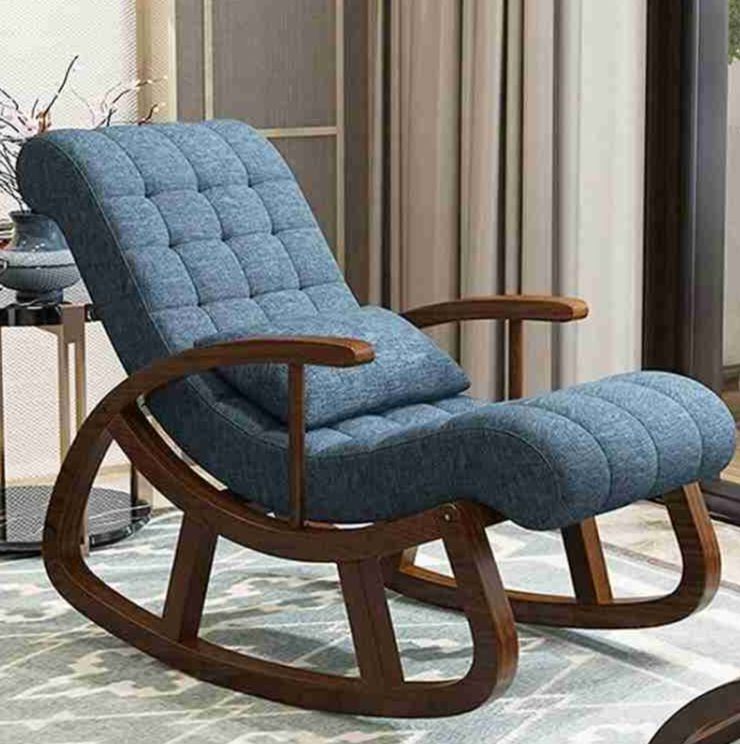 Relaxing Wooden Rocking Chair with pidan and without pidan Made by High ...