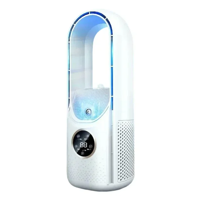 Portable mini air conditioner USB air cooler bladeless electric fan 6 ...