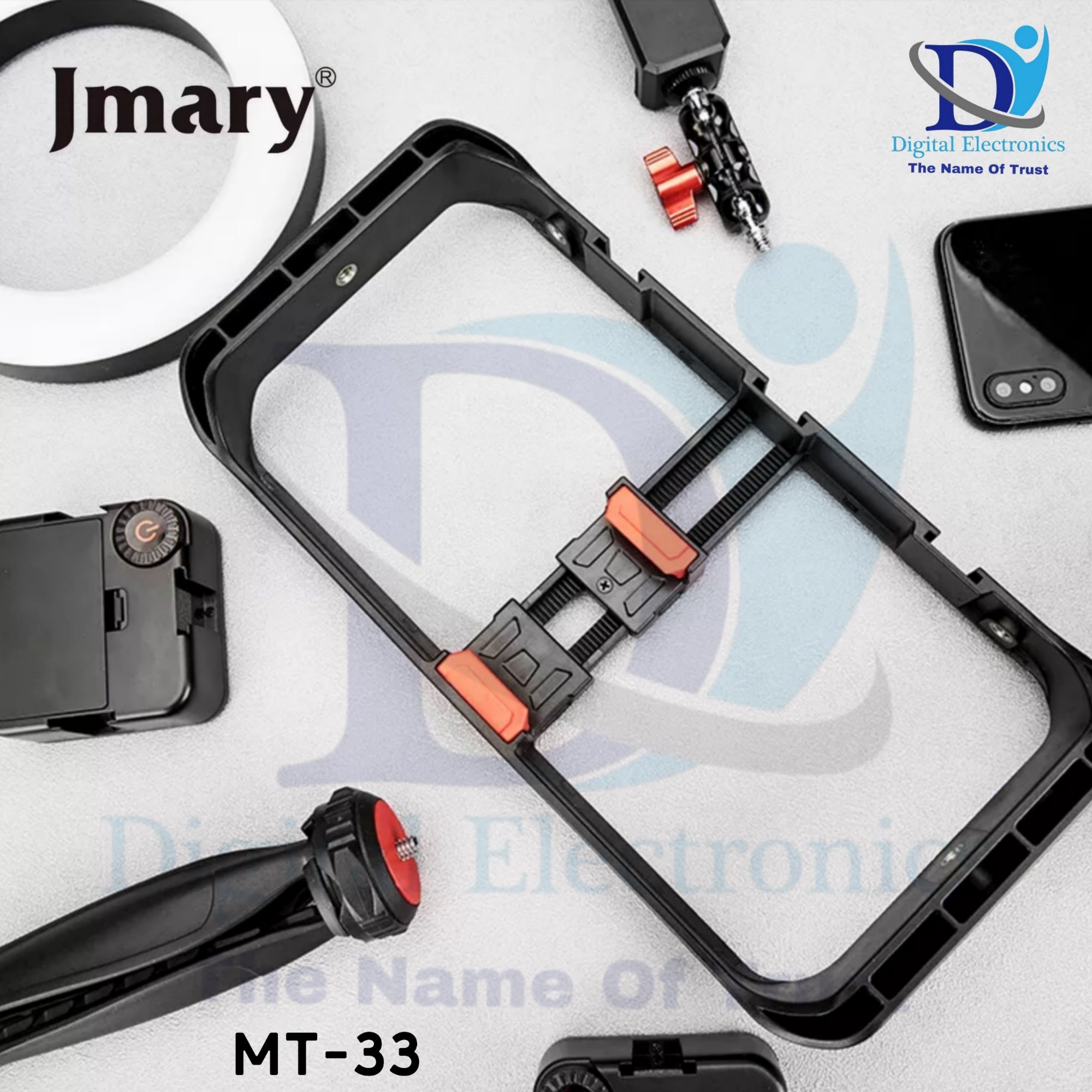 Jmary MT-33 Video Rig Cage with Mini Tripod Stand Vlogging Kit | Daraz.pk