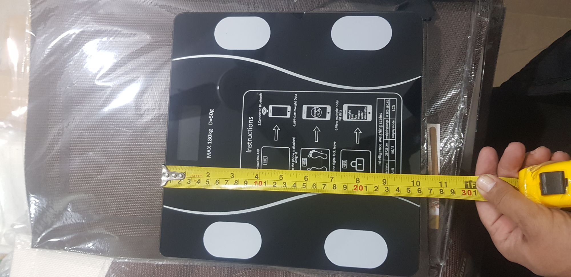 Digital Bathroom Scale Bluetooth Body Fat Scale Scale for Body Weight ...