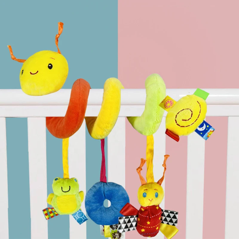 Baby Crib Hanging Rattles Toys Car Seat Toy Soft Mobiles Stroller Crib ...