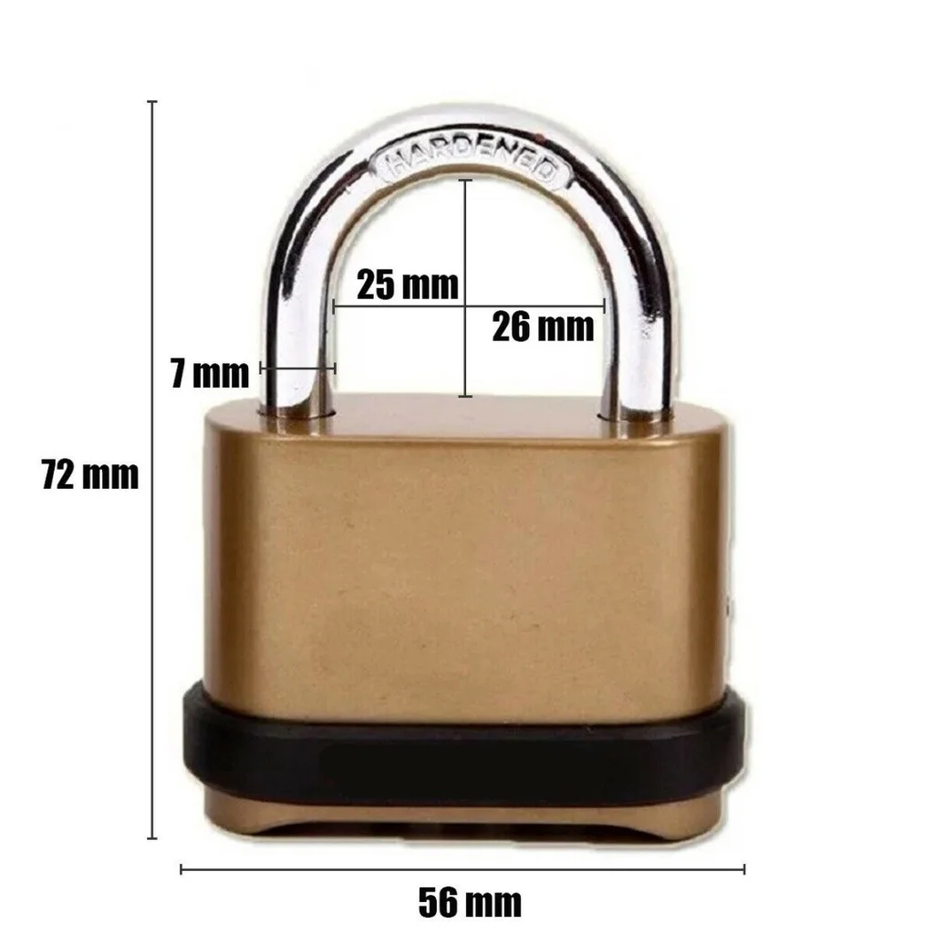 4-Digit Number Combination Padlock Waterproof Anti-rust and anti-theft ...