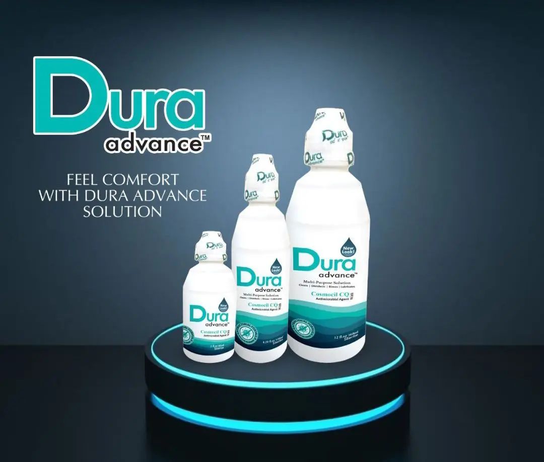 DURA ADVANCE" 360ml Multi Purpose Contact Lenses Solution, 100% ...