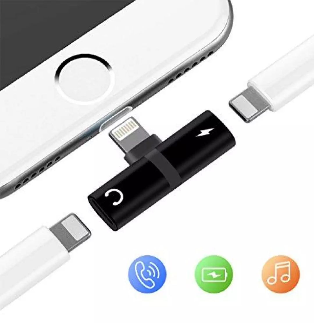 iphone splitter Dual Charging And Sound | Daraz.pk