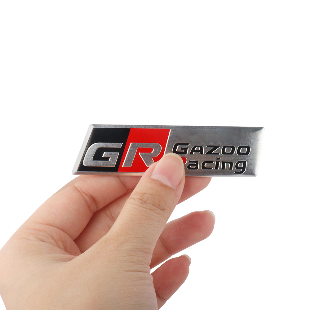 1PC 3D Aluminum GR SPORT GAZOO RACING Badge Car Side Body Rear Trunk ...