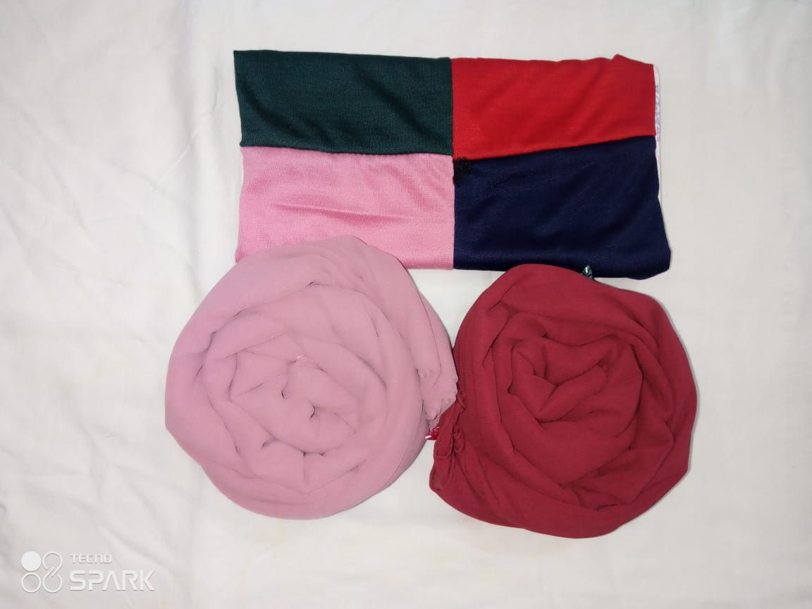 Fancy Hijab cap +Hijab set, Hijab with matching cap | Daraz.pk