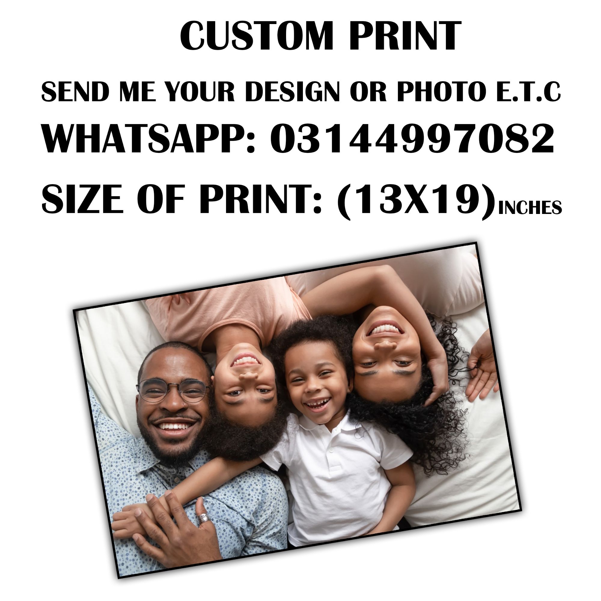 Your Design ( Custom Print ) 13x19 inches | Daraz.pk