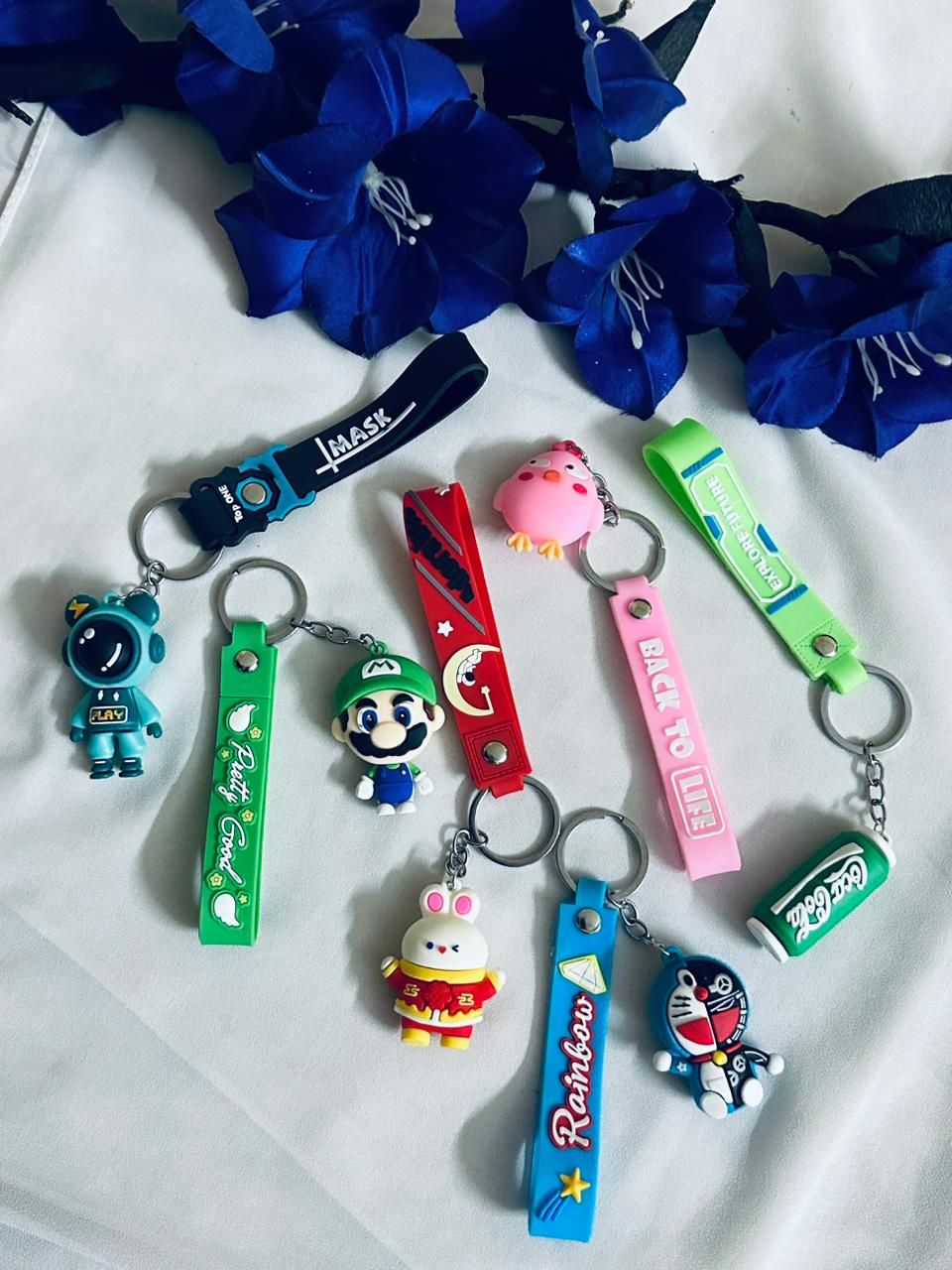(set of 3 pcs) "select one from each category" Cartoon Keychain, Cute ...