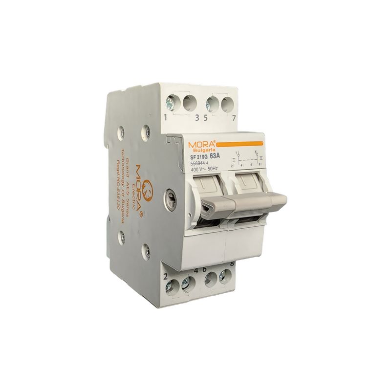 MORA MTS Manual Transfer Switch MCB Change Over 63A 2-Pole Single Phase ...