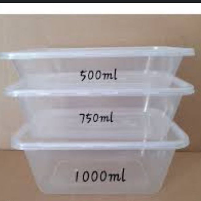 Set includes 90 disposable plastic containers 30 pcs (500 ml,750 ml ...
