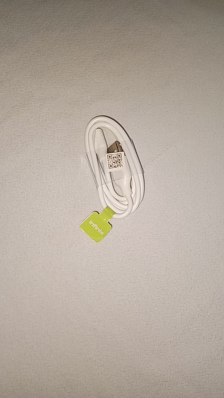 infinix faster USB data cable charging color white 1m | Daraz.pk
