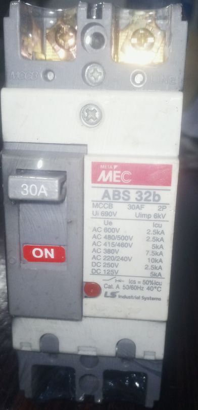 Mccb 30A 2 pole korean Breaker | Daraz.pk