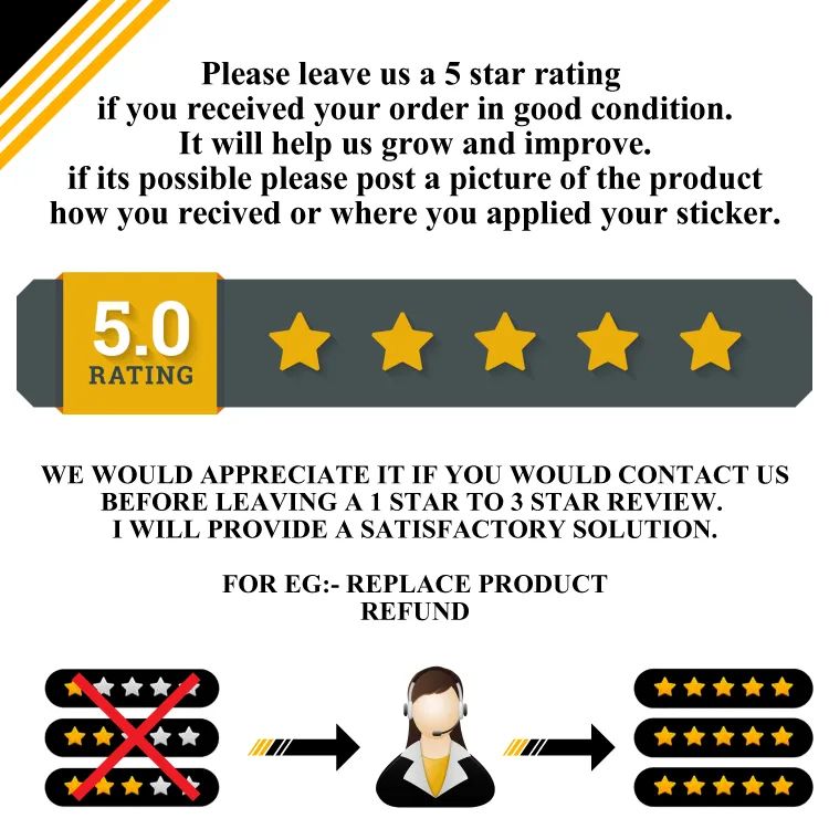 10x1.5 in –Holographic Signal Vehicle Stickers For Car Van Three ...