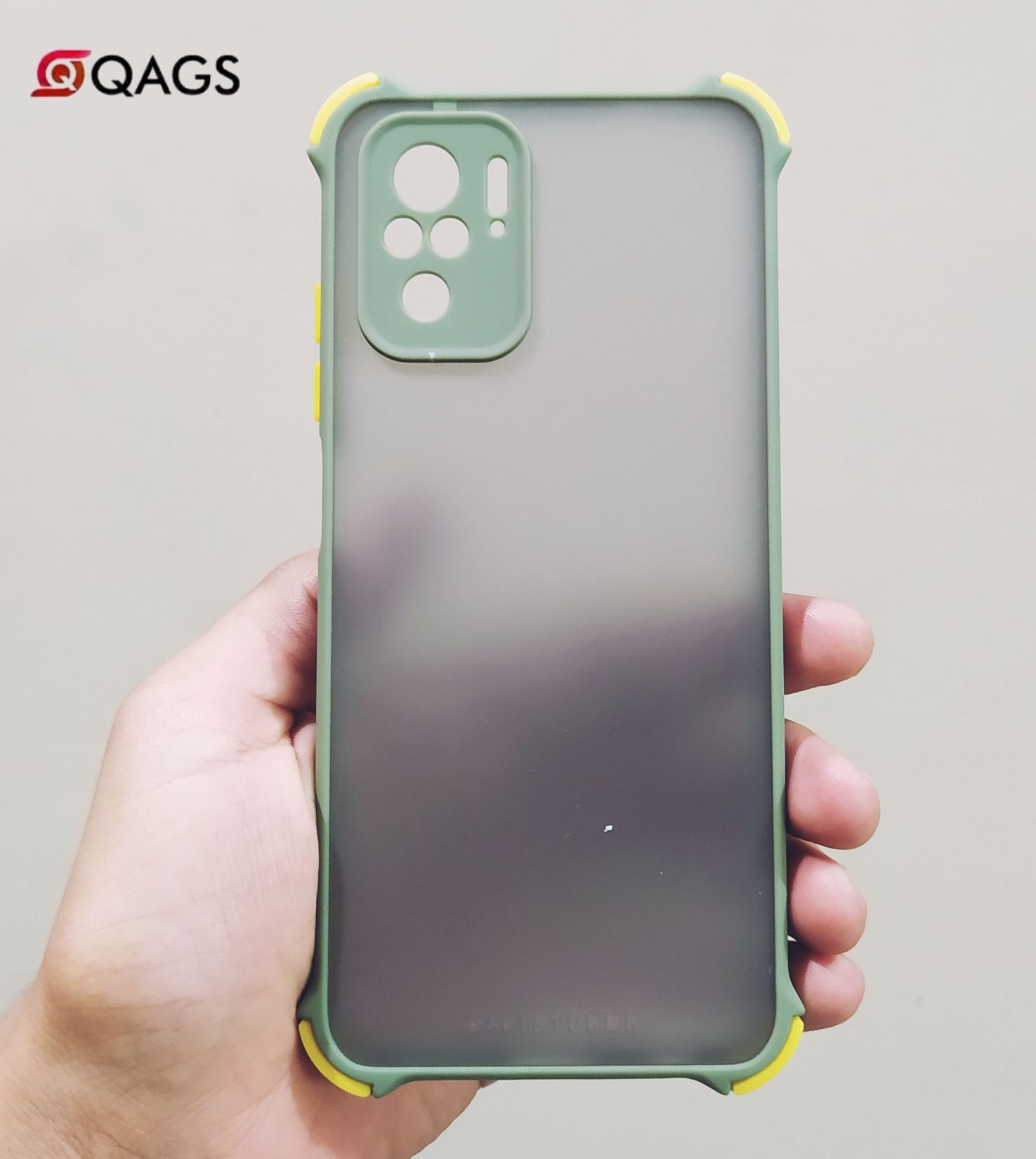 QAGS Redmi Note 10 / Note 10s 4G Cover - Multi cover - Semi Transparent ...