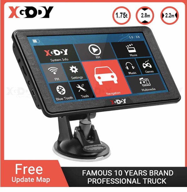 XGODY 886BT | 7-inch GPS Truck Navigator, Easy Raed Touchscreen Display ...