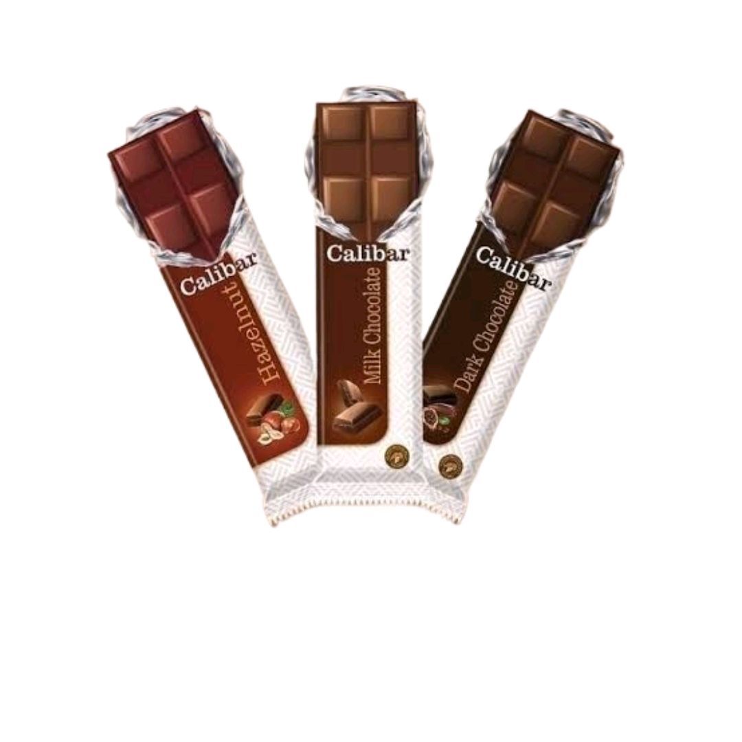 Caliber Chocolate 40g Bar 3's ( Milk,Dark,Hazelnut Chocolate) | Daraz.pk