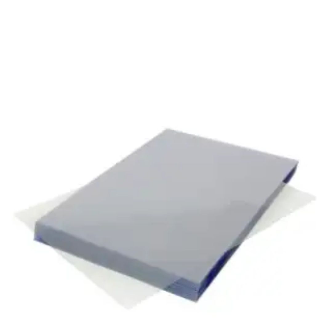 Binding Sheets Clear (Thin Light Blue) Transparent PVC A4 size (100 ...