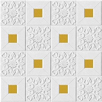 3D Peel & Stick Foam Wall Panels, 6 Sheets Cover 30 sq feet, Self ...