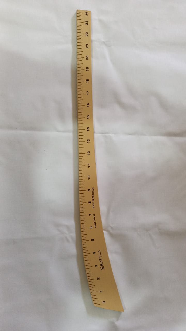 24" Curve scale for shirt and coat waistcoat cutting in beige Color ...