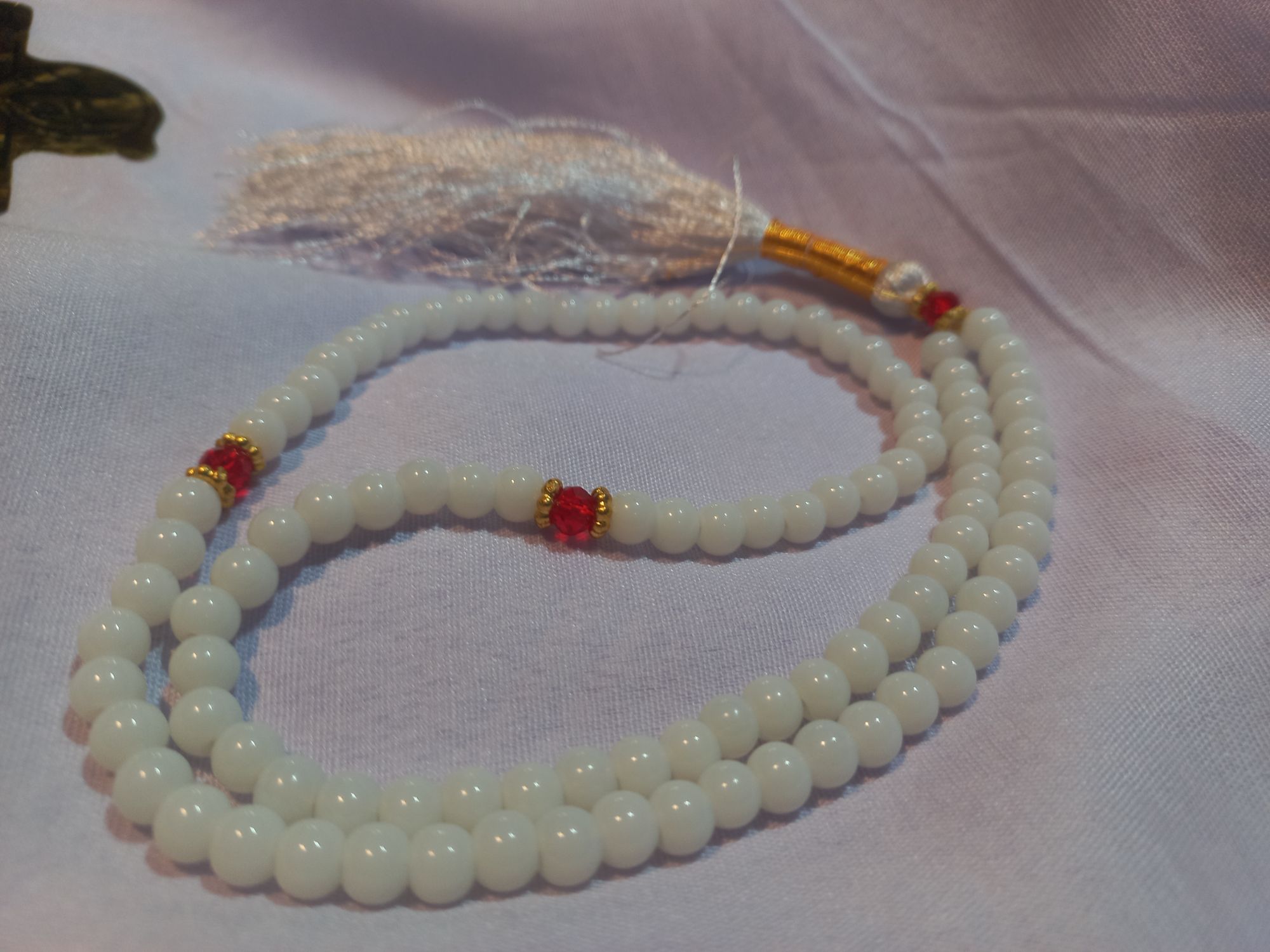 white marble 33 beads | Daraz.pk