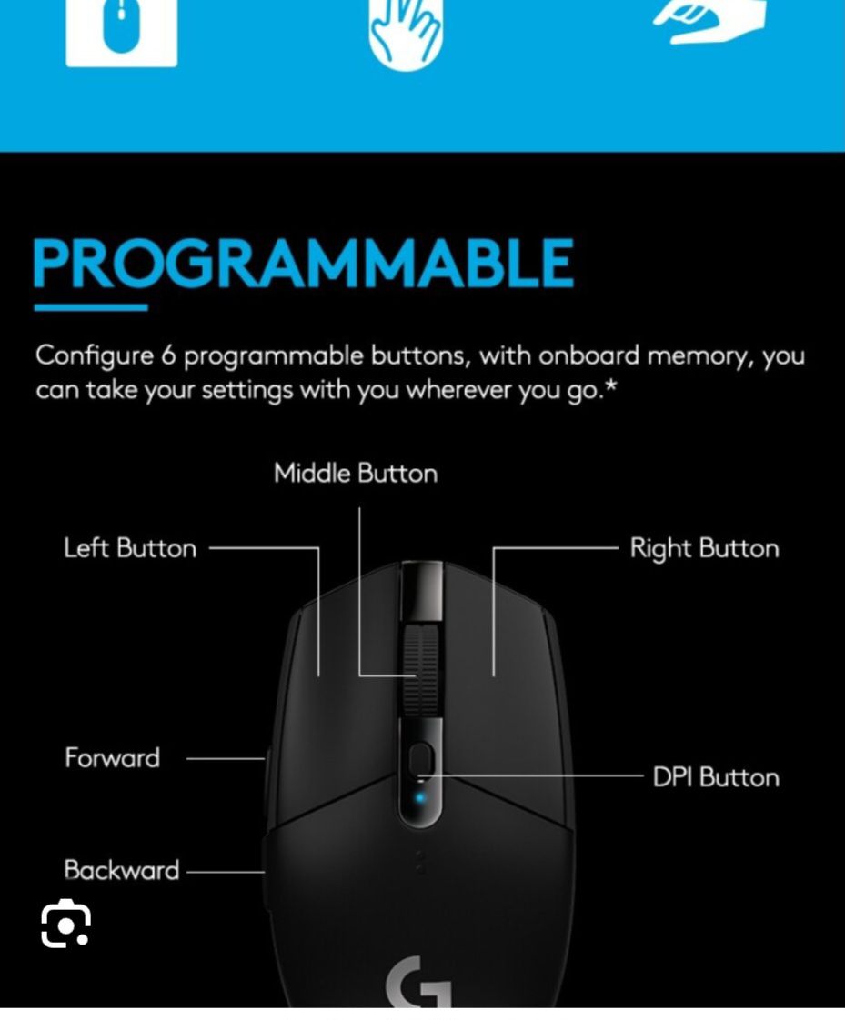 G304 LIGHT SPEED WIRELESS GAMING MOUSE WITH SIDE BUTTONS | Daraz.pk