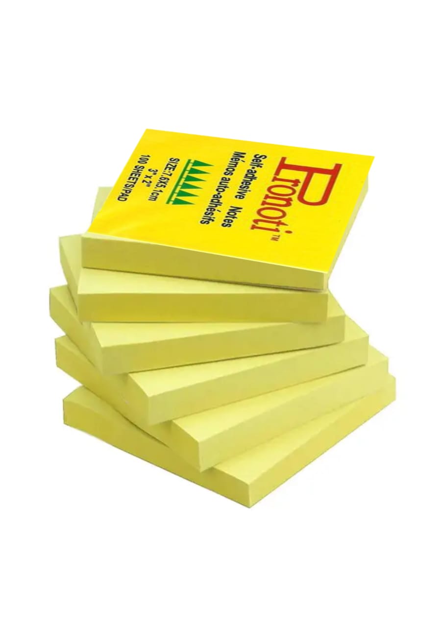 Pronoty Sticky notes Yellow 3×2 Inches 100 sheets | Daraz.pk