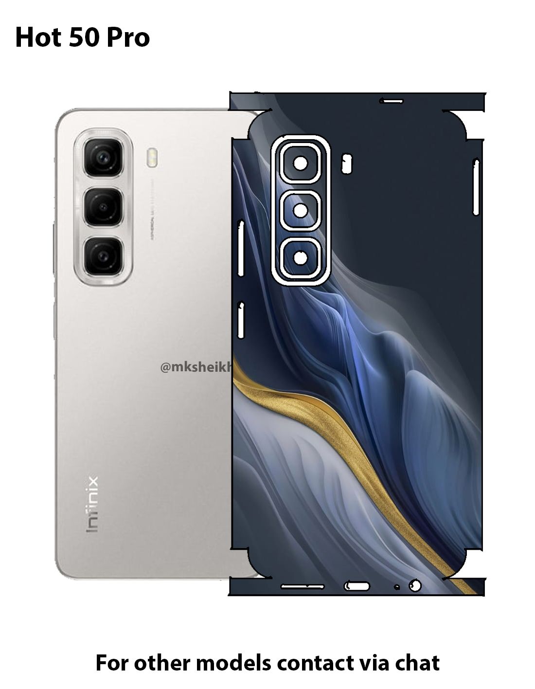 Infinix Hot 50 Pro Full Body Skin Wrap | Daraz.pk
