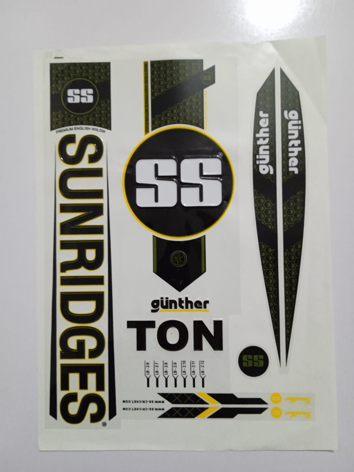 New 3D 2023 NEW SS TON SUNRIDGER BLACK Edition Cricket Bat Sticker For ...