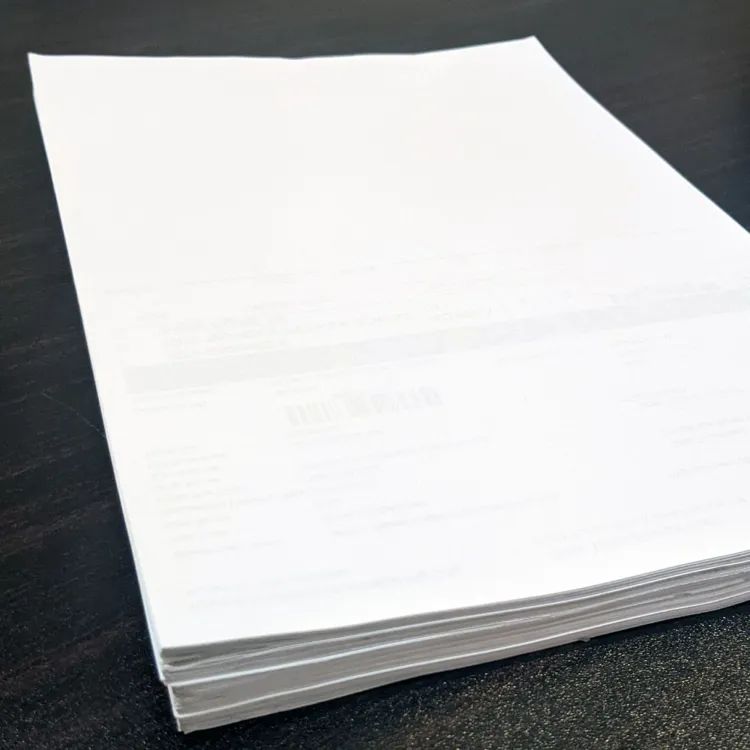 A4 Paper Rim One Side is Used around 500 sheets / pages of A4 Size ...