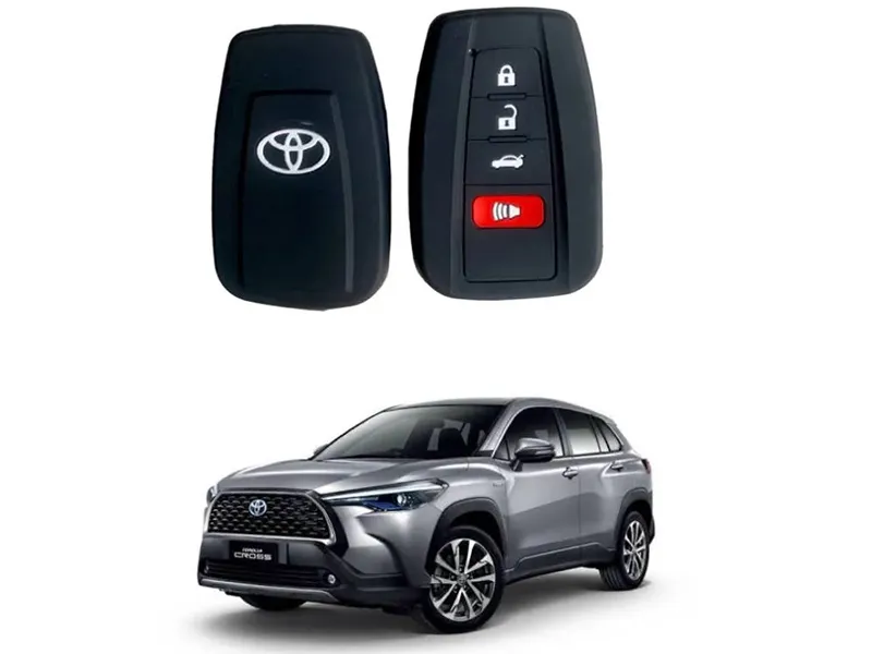 New Toyota CORSS Pvc Silicone Remote key Cover | Daraz.pk
