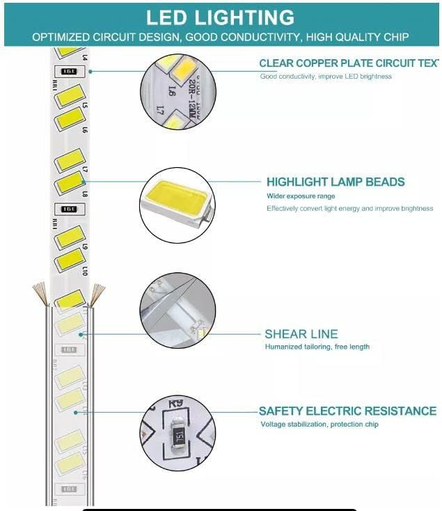 Double LED rope light celling light for indoor and outdoor decorations ...