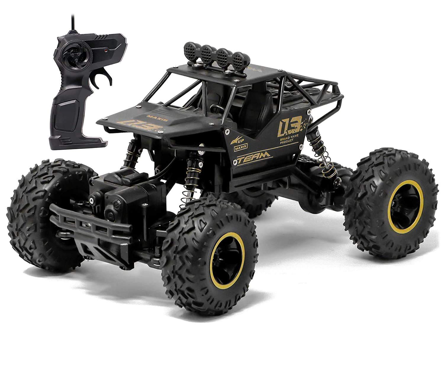 Remote Control Metallic Racing Car, Rock Crawler 4 Wheel Drive Metal ...