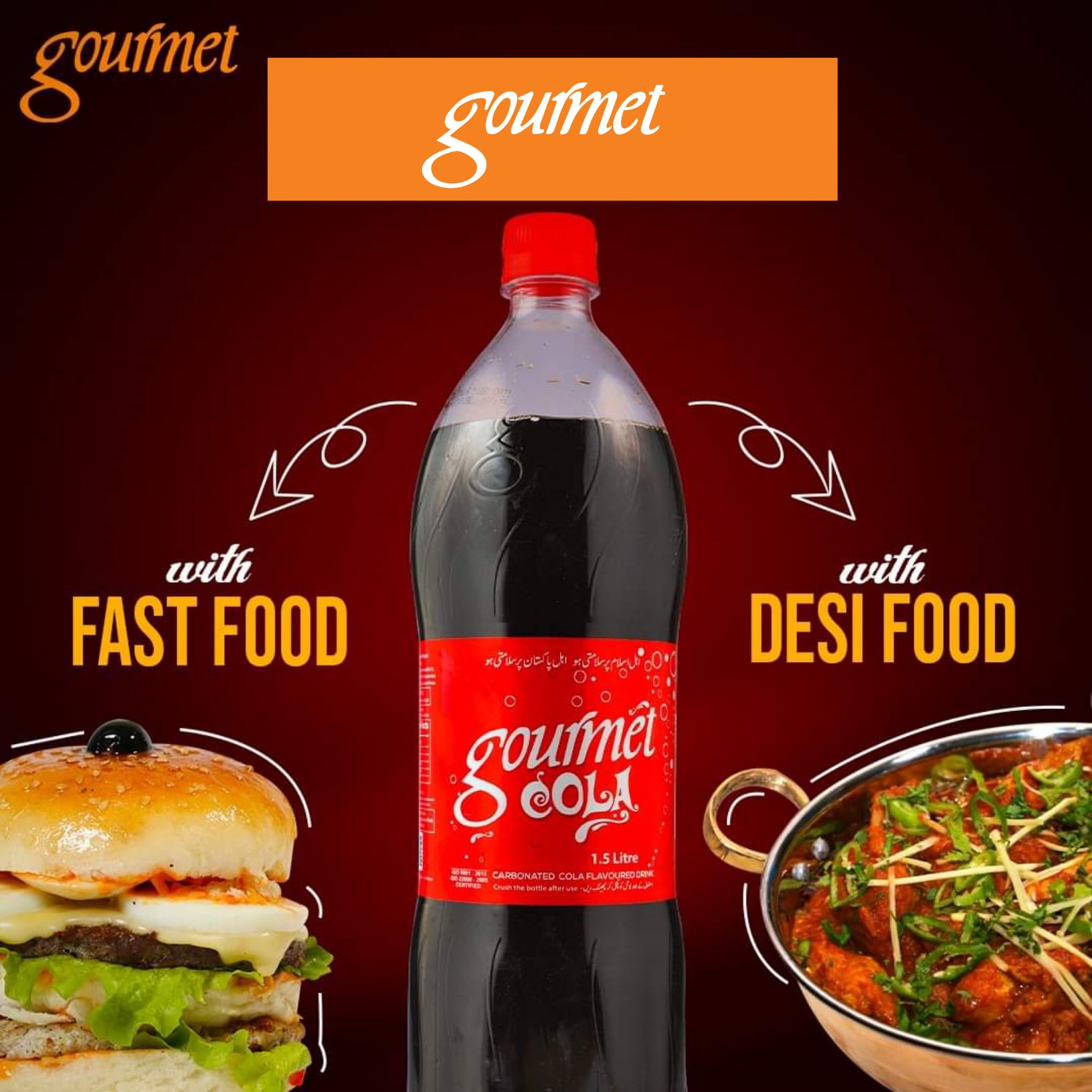 Gourmet Cola 1.5 Liter - Pack of 6 h Original Taste - Pakistan's# 1 ...