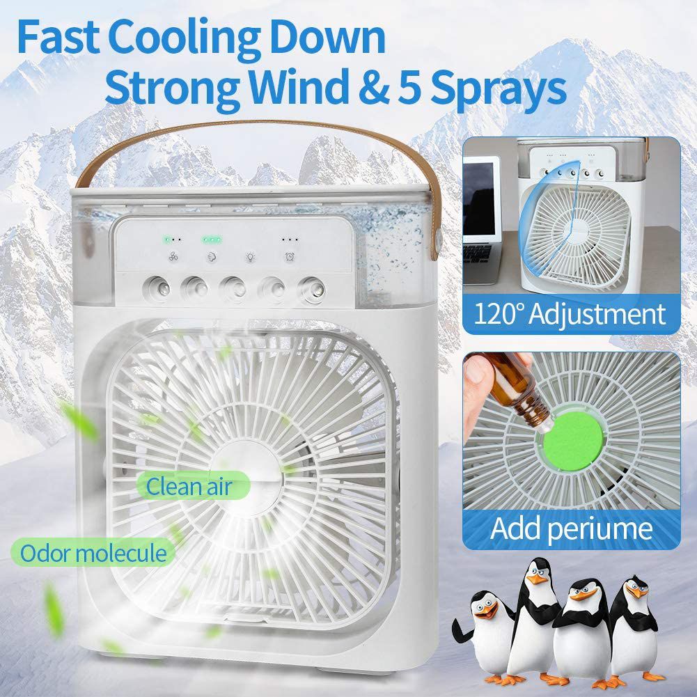 Portable Air Conditioner Fan, Mini Cooling Ac Fan - in Updated 900ML ...