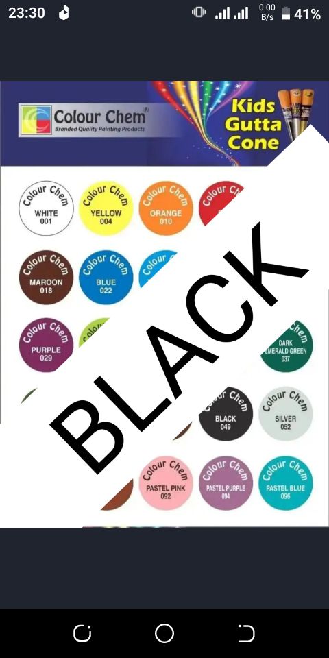 Colour Chem Pure Sparkle Glitter Gutta Cone Outliner for Silk Fabric ...