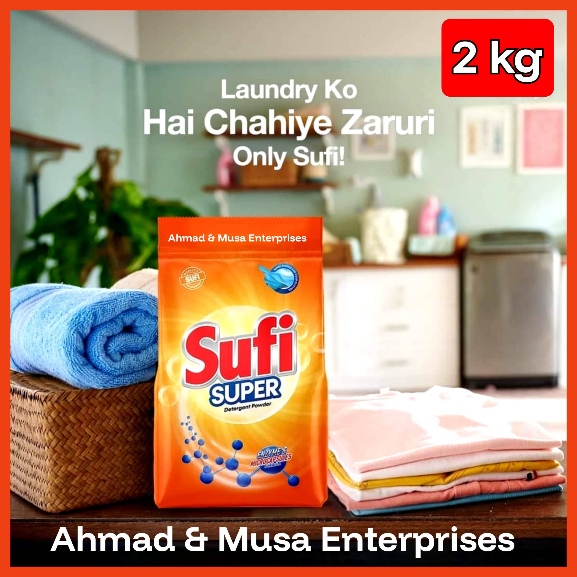 Sufi Super Detergent Powder 2 kg | Daraz.pk