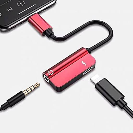 MAK TEC Lightning to 3.5mm 2 in 1 Earphone Audio Adapter without ...