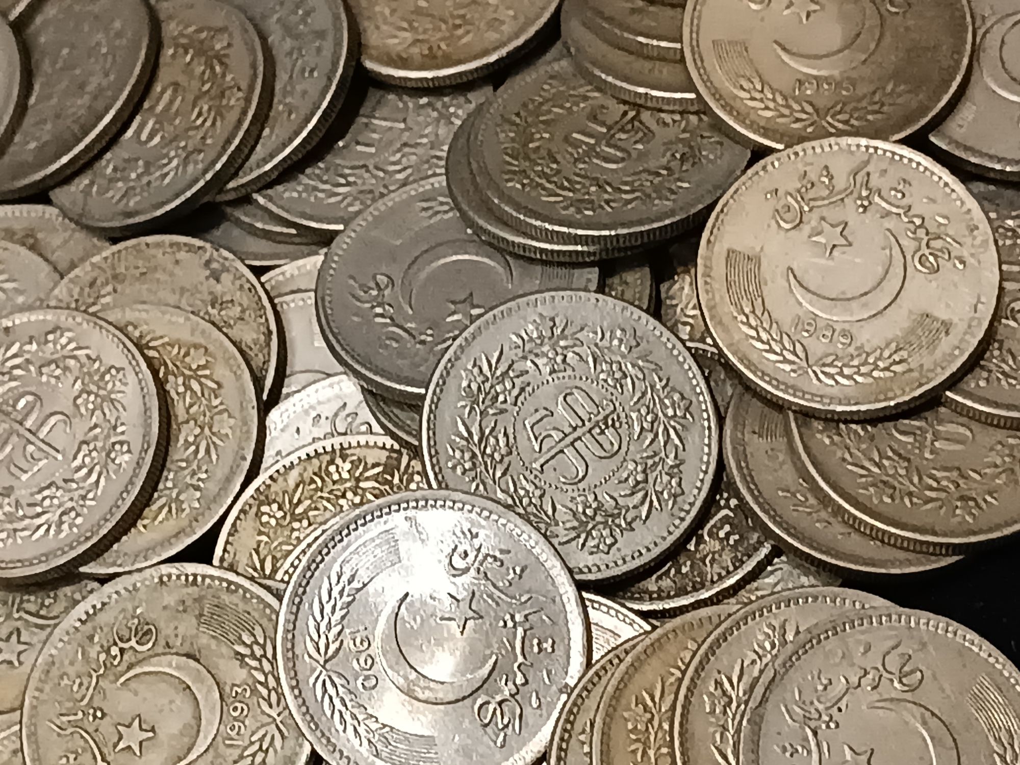 Pakistan's old antique coins 25 paisa 50 paisa | Daraz.pk